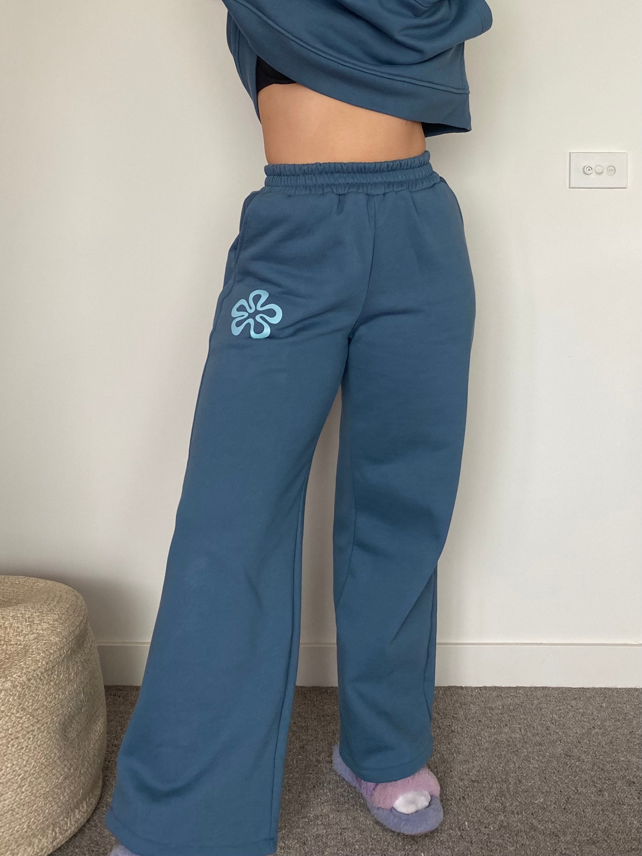 Steel Blue Track Pant | The Daisy Lane